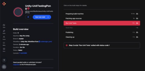 Unit testing automation with Unity/C# and Codemagic | Codemagic Blog
