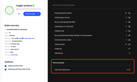 Cut iOS build times with Magic Actions | Codemagic Blog