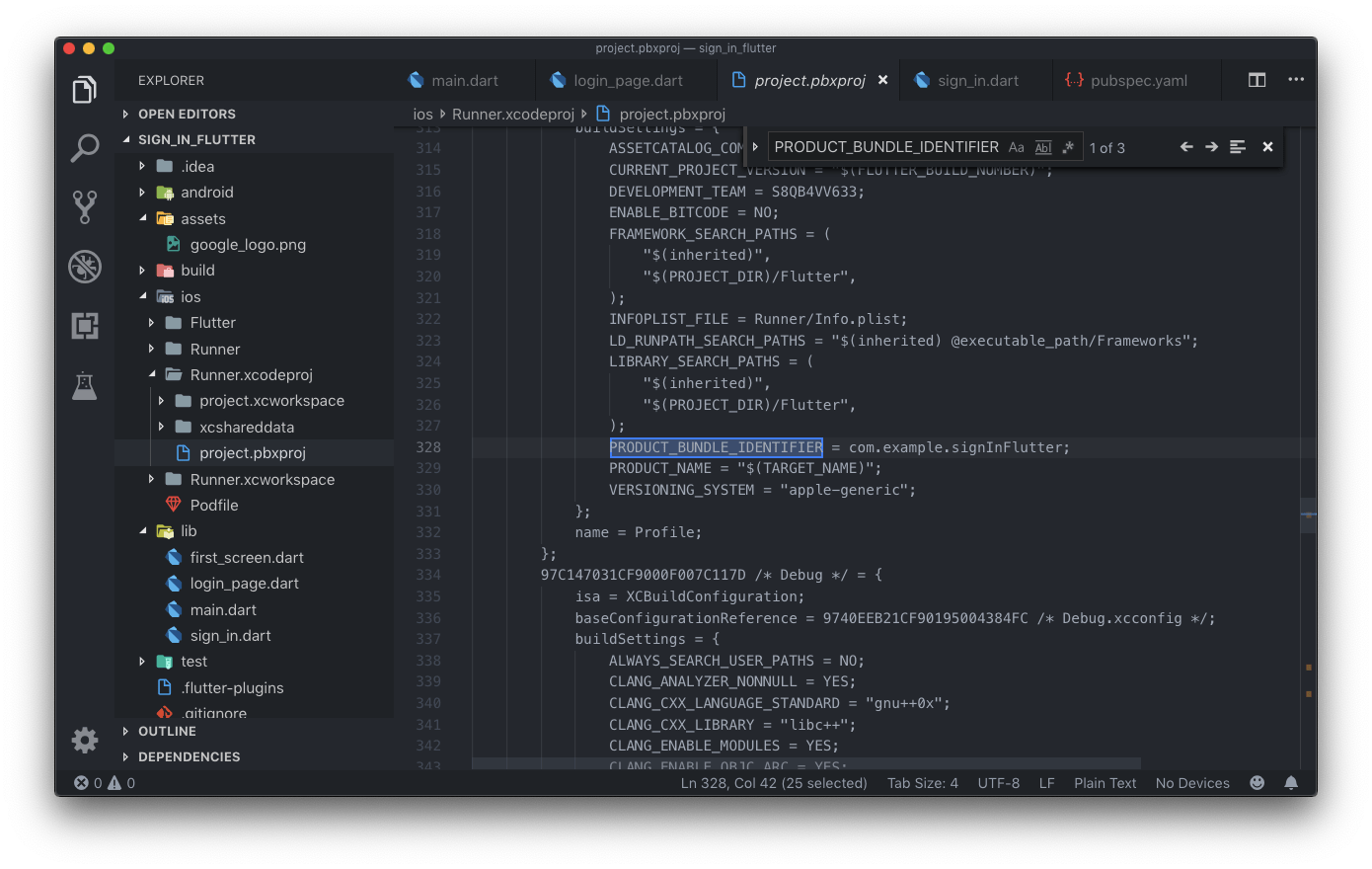 Google sign-in & Firebase authentication using Flutter