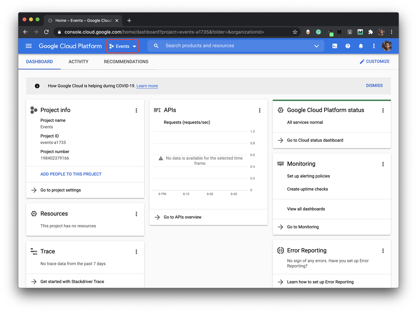 Scheduling and managing Google Meet events in Flutter